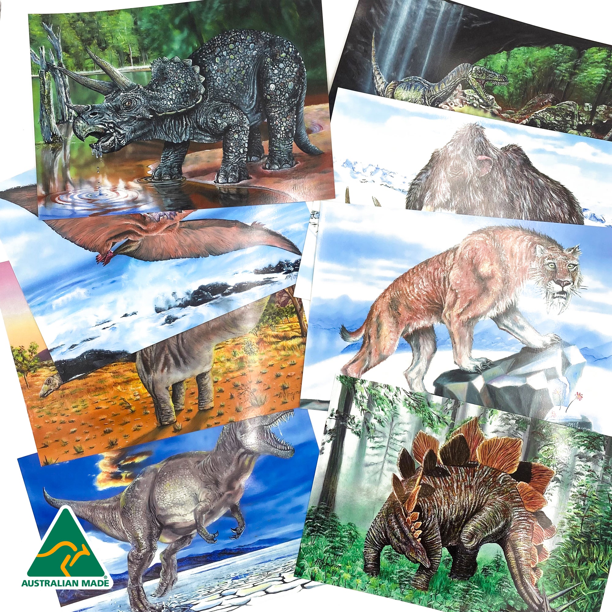 Large Prehistoric Animals Poster Pack — Oz Publishing