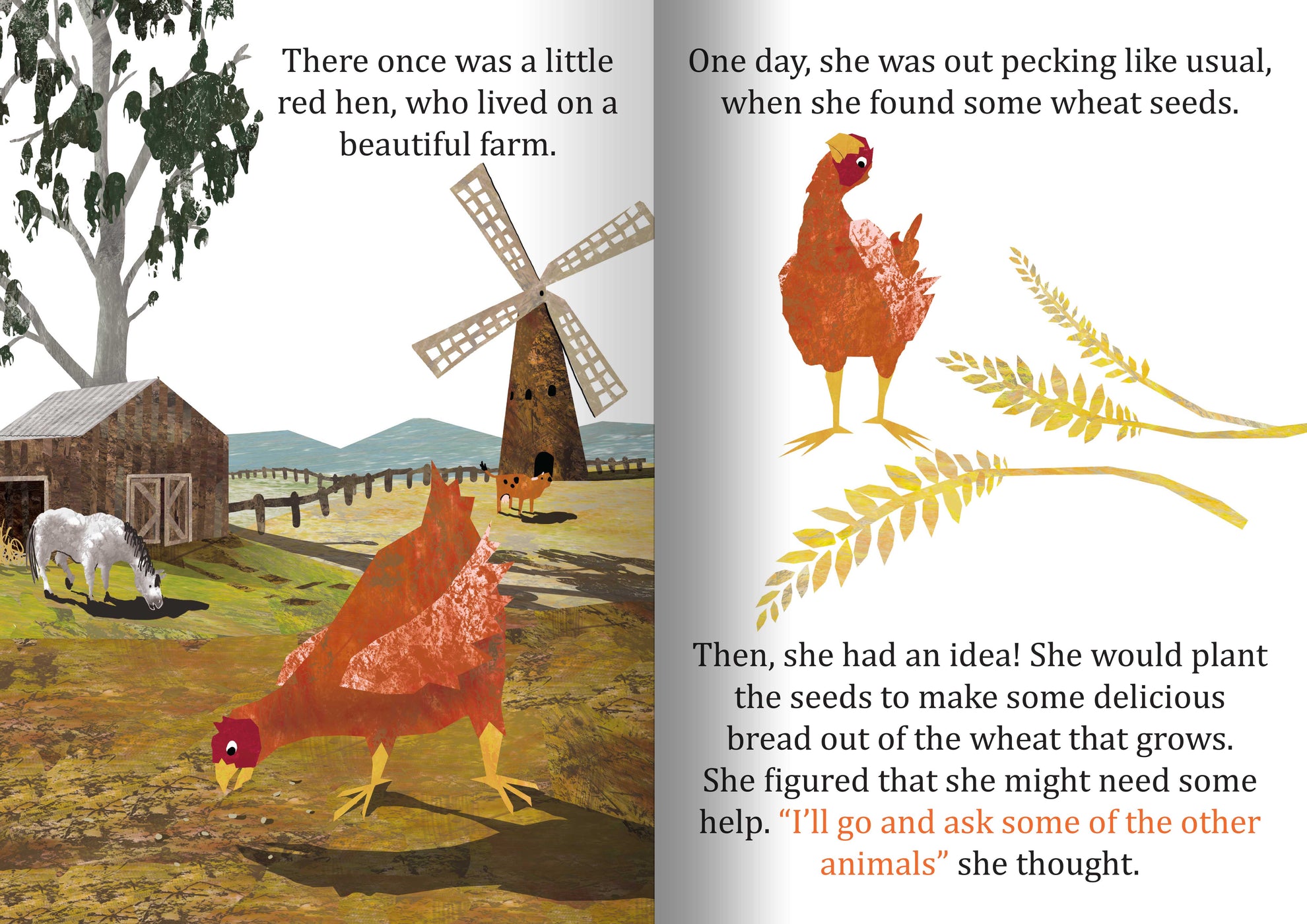 The Little Red Hen Fairy Tale Big Book — Oz Publishing